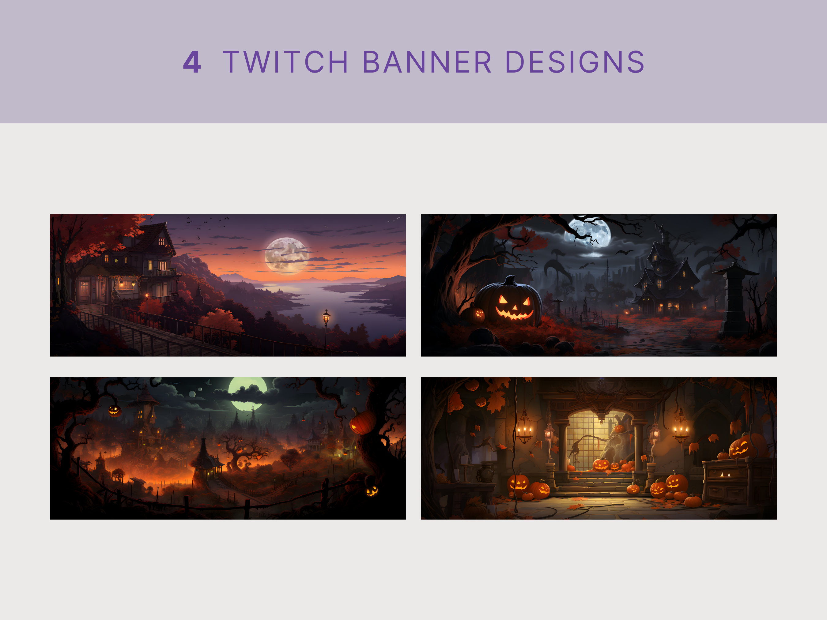 Halloween Animated Stream Screen Halloween Twitch Stream Screen Spooky ...