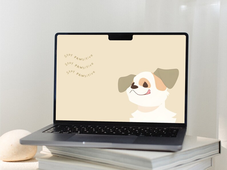 Cute Dog Wallpaper Bundle Dog Desktop Wallpaper Minimalist - Etsy