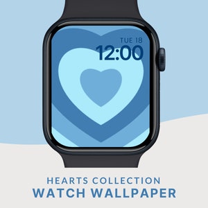 Blue Watch Face Wallpaper Blue Valentines Watch Wallpaper Cute Heart ...