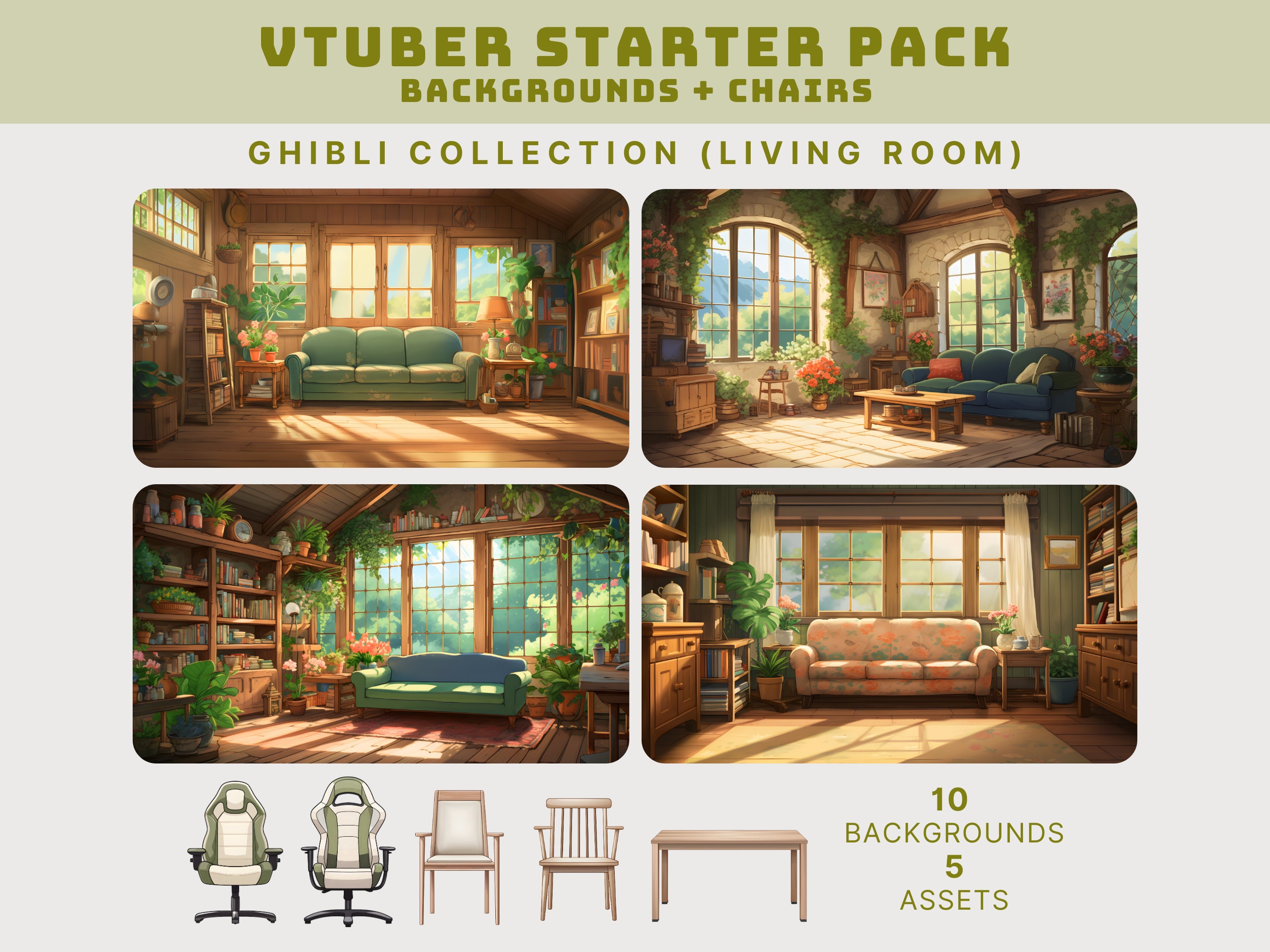 Lofi Vtuber Background Cottagecore Twitch Overlay Cozy Background Lofi ...
