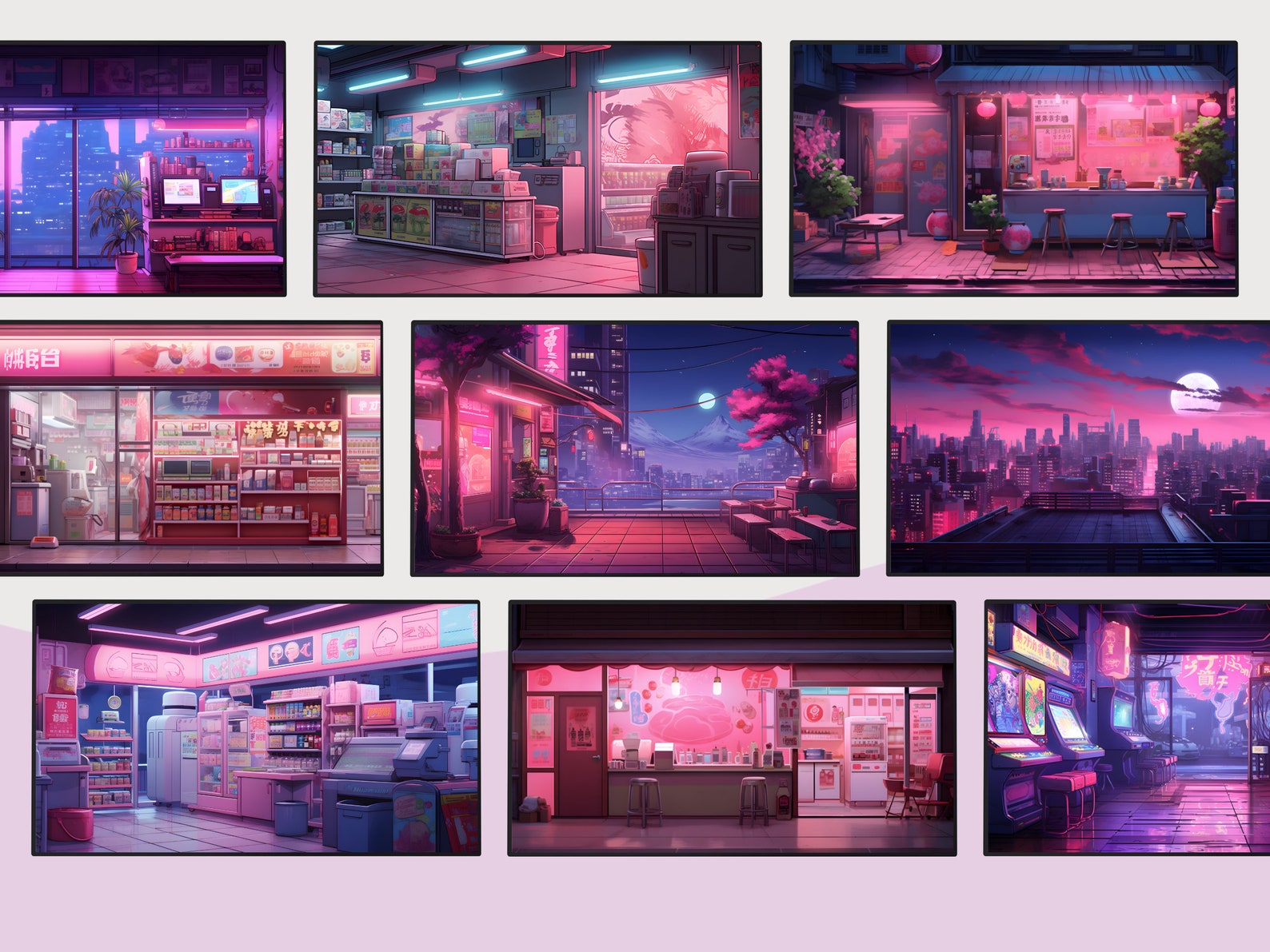 Pink Wallpaper Lofi Desktop Wallpaper Aesthetic Pink Lofi Wallpaper ...