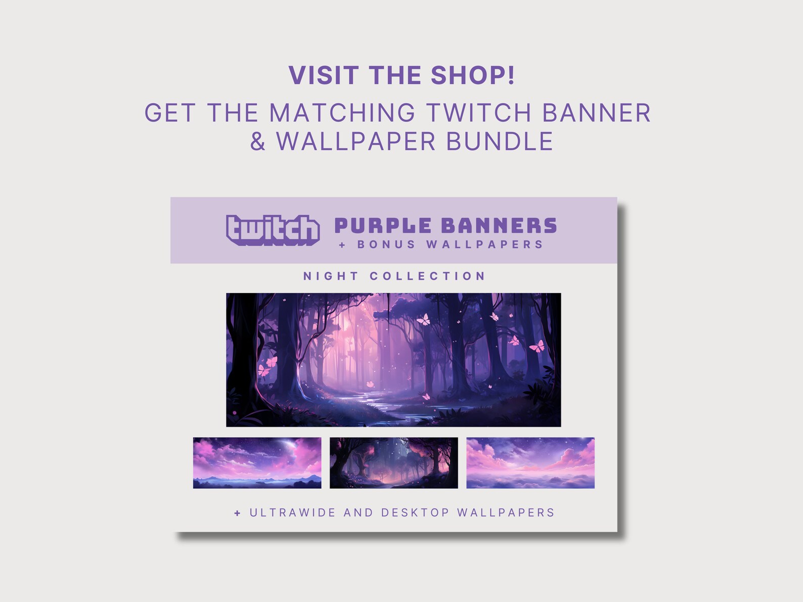 Purple Animated Stream Screen Purple Sky Twitch Stream Screen Purple ...