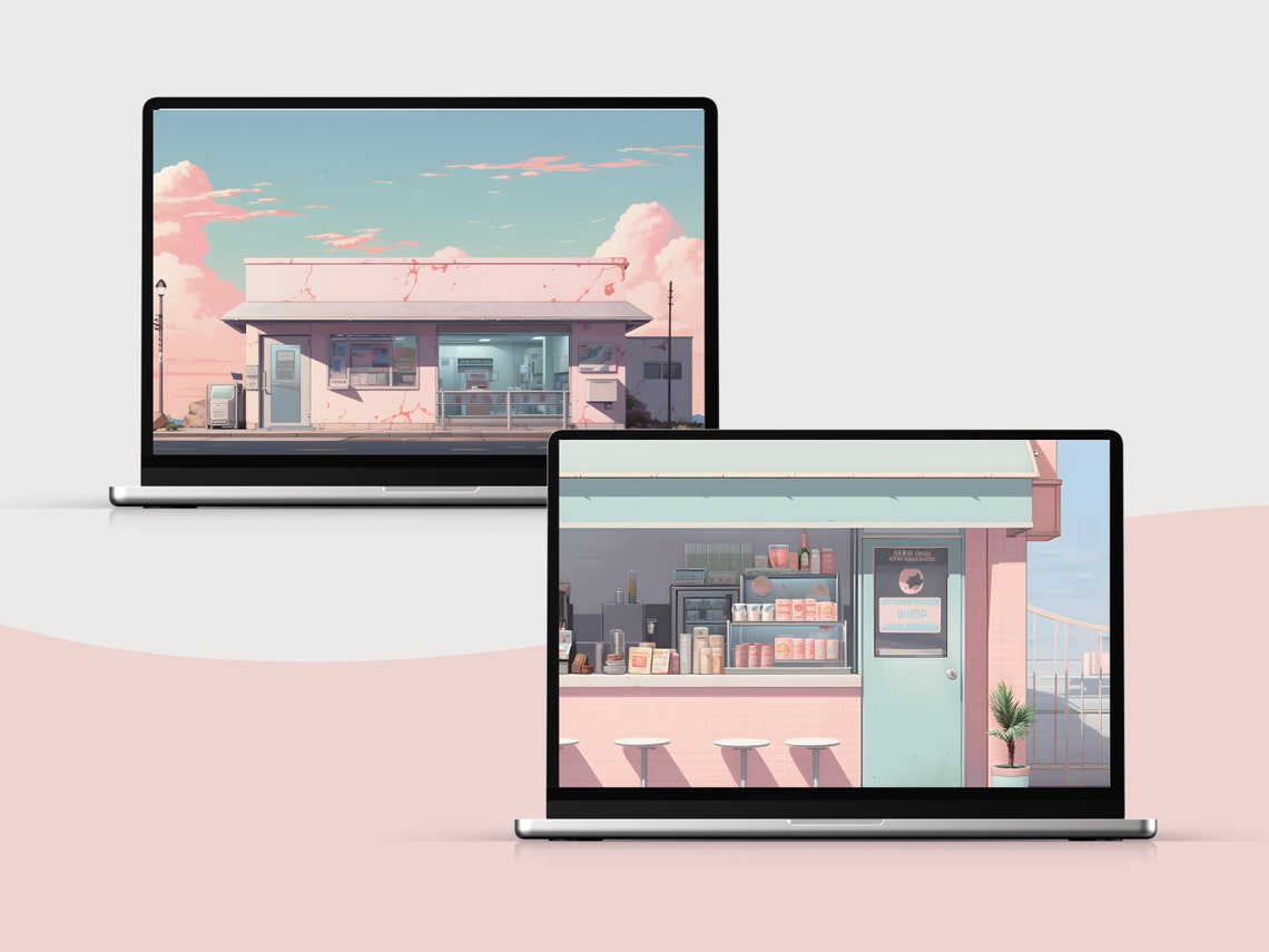 Pink Anime Wallpaper Pink Desktop Wallpaper Pastel Wallpaper Cute ...