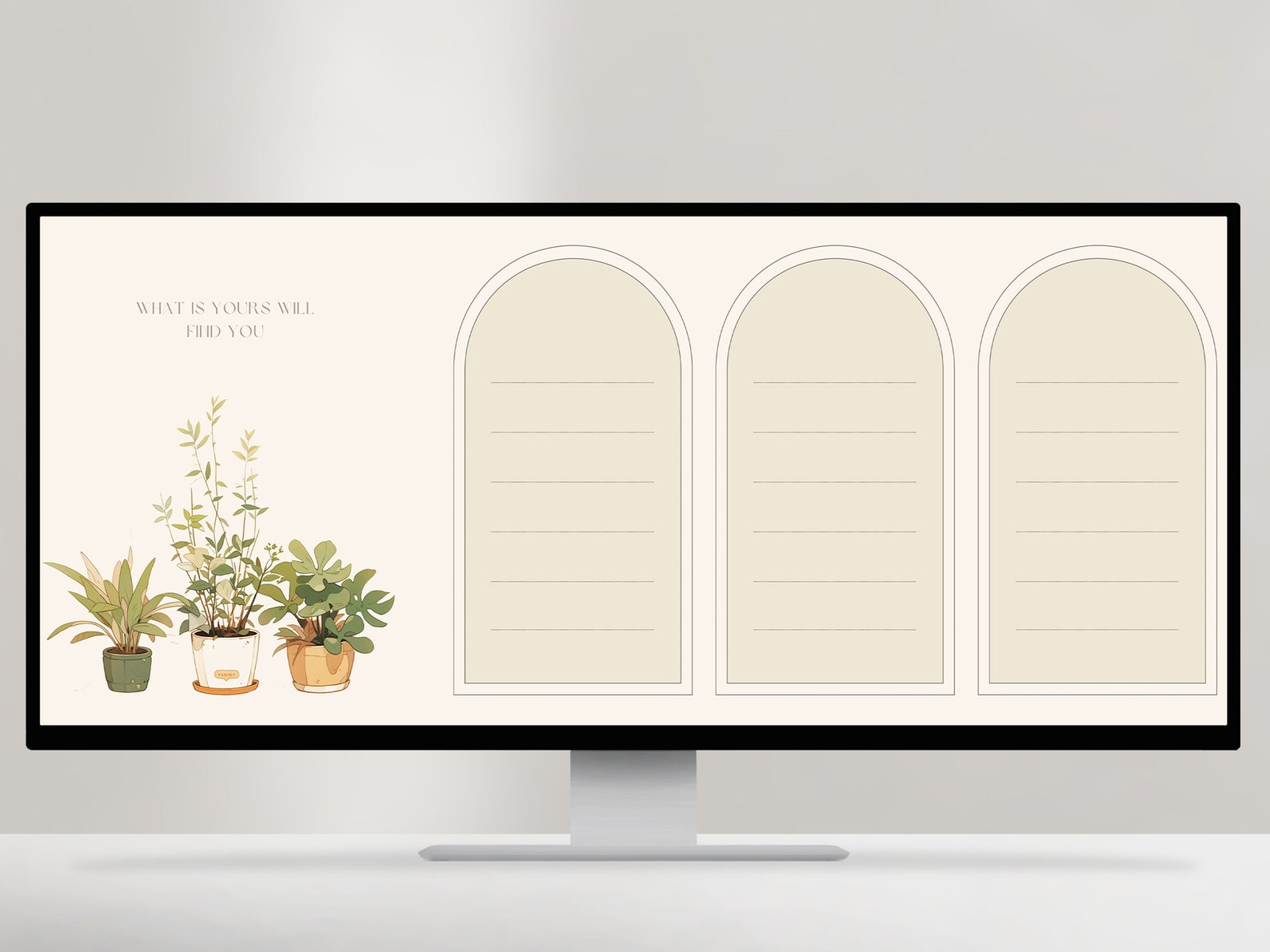 Ultra Wide Wallpaper Organizer Cute Folder Icons Boho - Etsy