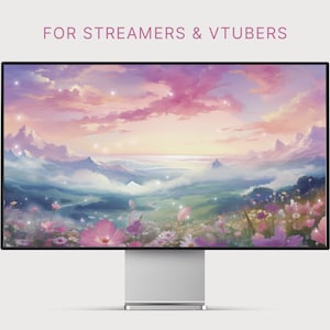 Twitch Animated Background Vtuber Stream Pink Twitch Overlay Cute Pink ...