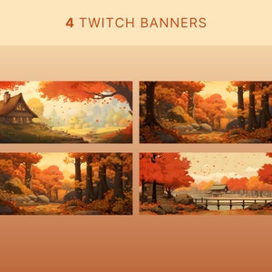 Fall Twitch Overlay Fall Stream Pack Twitch Autumn Animated Background ...