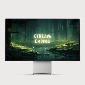 Green Animated Stream Screen Cozy Twitch Stream Screen Green Forest ...