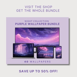 Purple Ultra Wide Wallpaper Purple Sky Desktop Wallpaper Purple Night ...