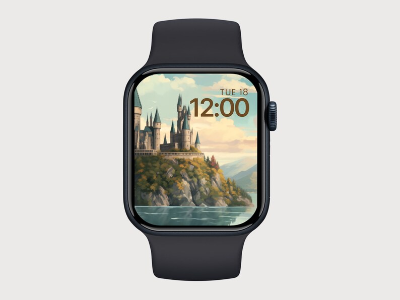 Wizard School Apple Watch Face Dark Castle Watch Wallpaper Dark ...