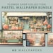 Cozy Wallpaper Mega Bundle Pastel Desktop Wallpaper Cottagecore ...