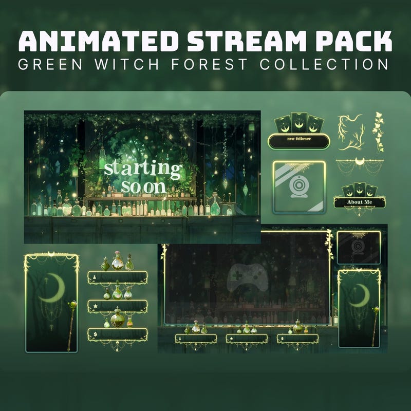 Stream Backgrounds Witchy - Etsy