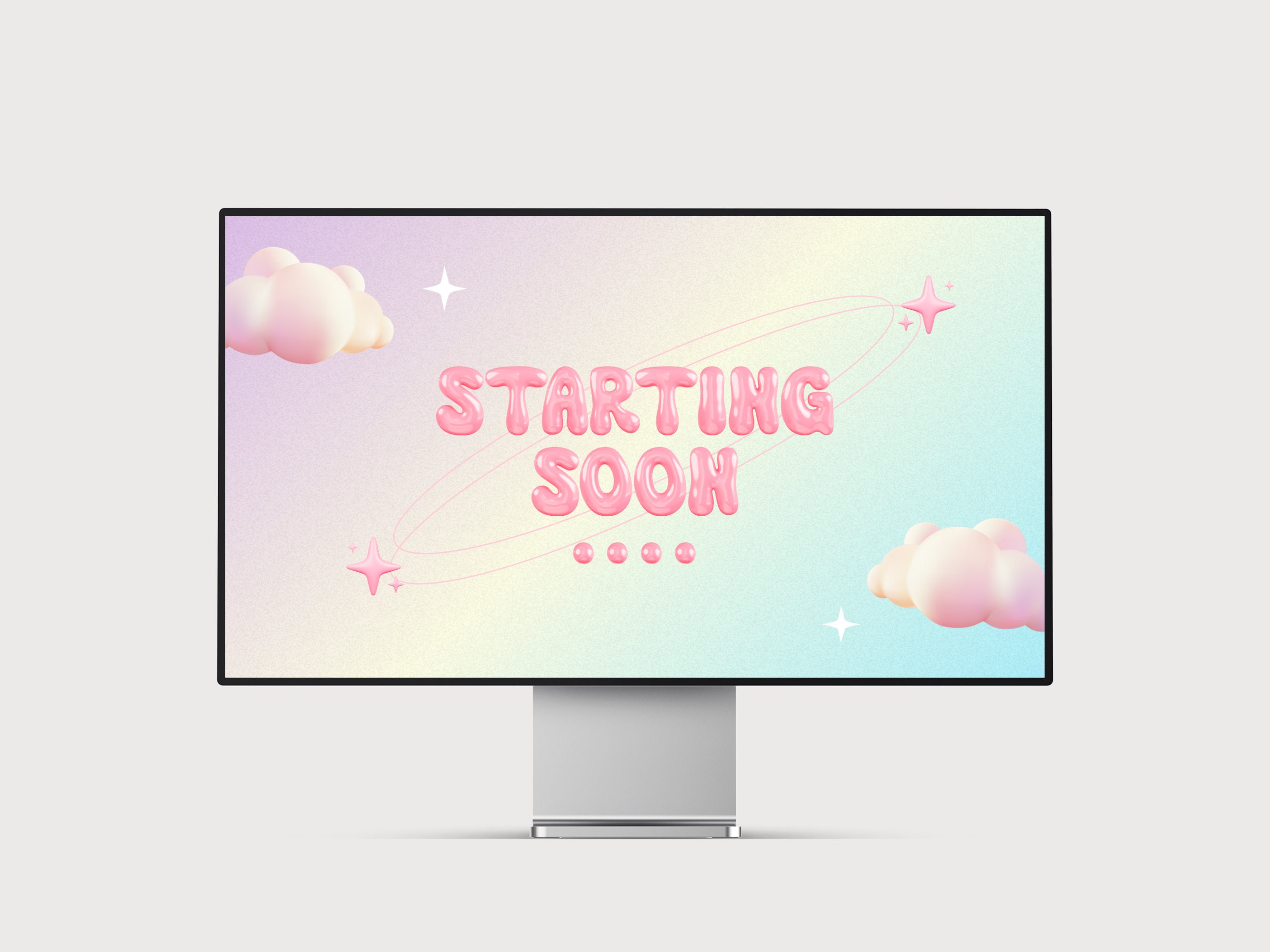 Pastel Twitch Overlay Y2k Aesthetic Animated Stream Screen Gradient ...