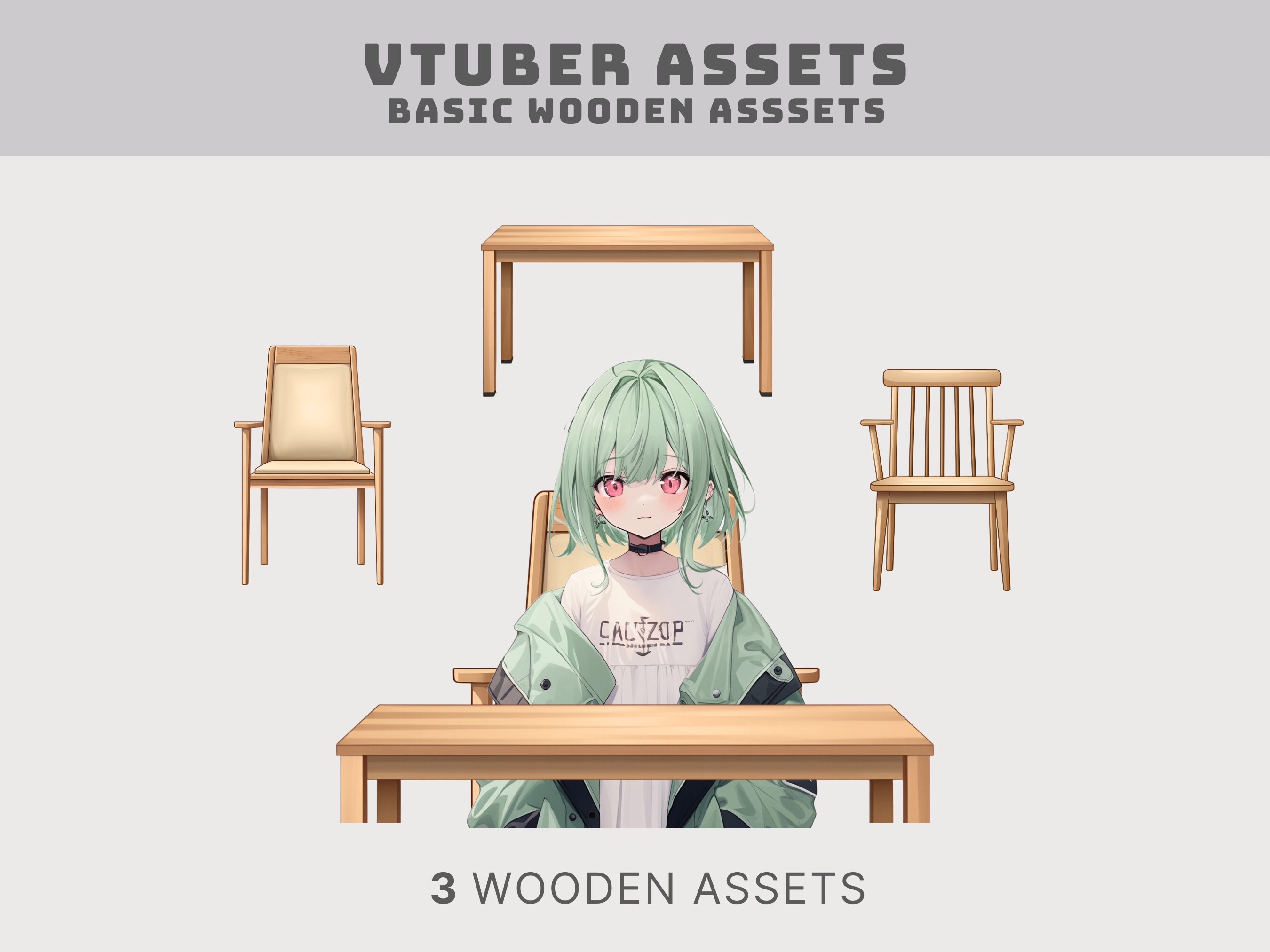 Vtuber Table Asset Vtuber Chair Basic Furniture Vtuber Decoration Png ...