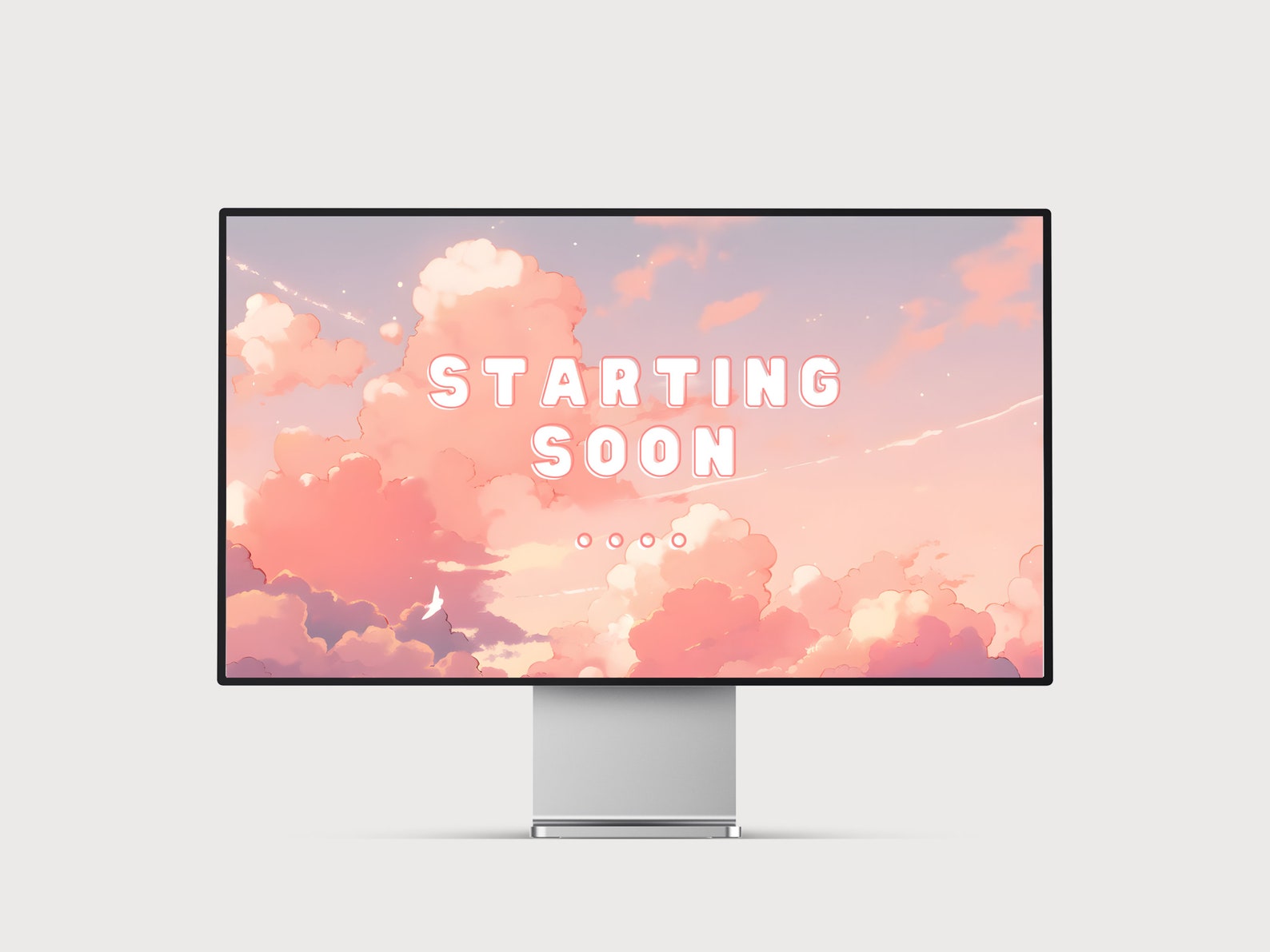 Pink Animated Stream Screen Pink Anime Twitch Animated Stream - Etsy