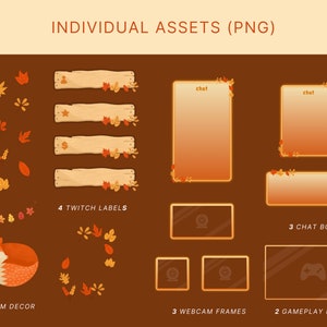 Fall Twitch Overlay Fall Stream Pack Twitch Autumn Animated Background ...