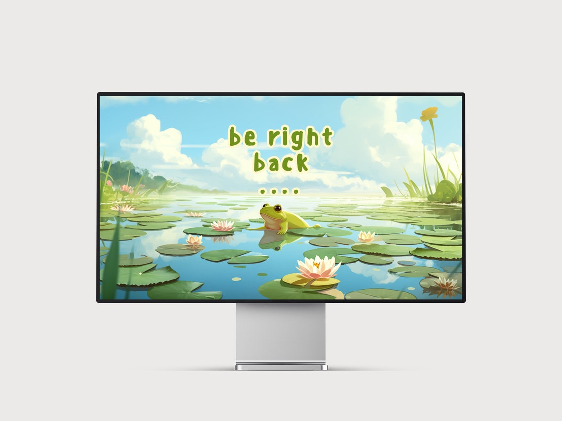 Frog Animated Stream Screens Cozy Twitch Screens Cottagecore Twitch ...