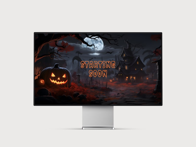 Halloween Animated Stream Screen Halloween Twitch Stream - Etsy