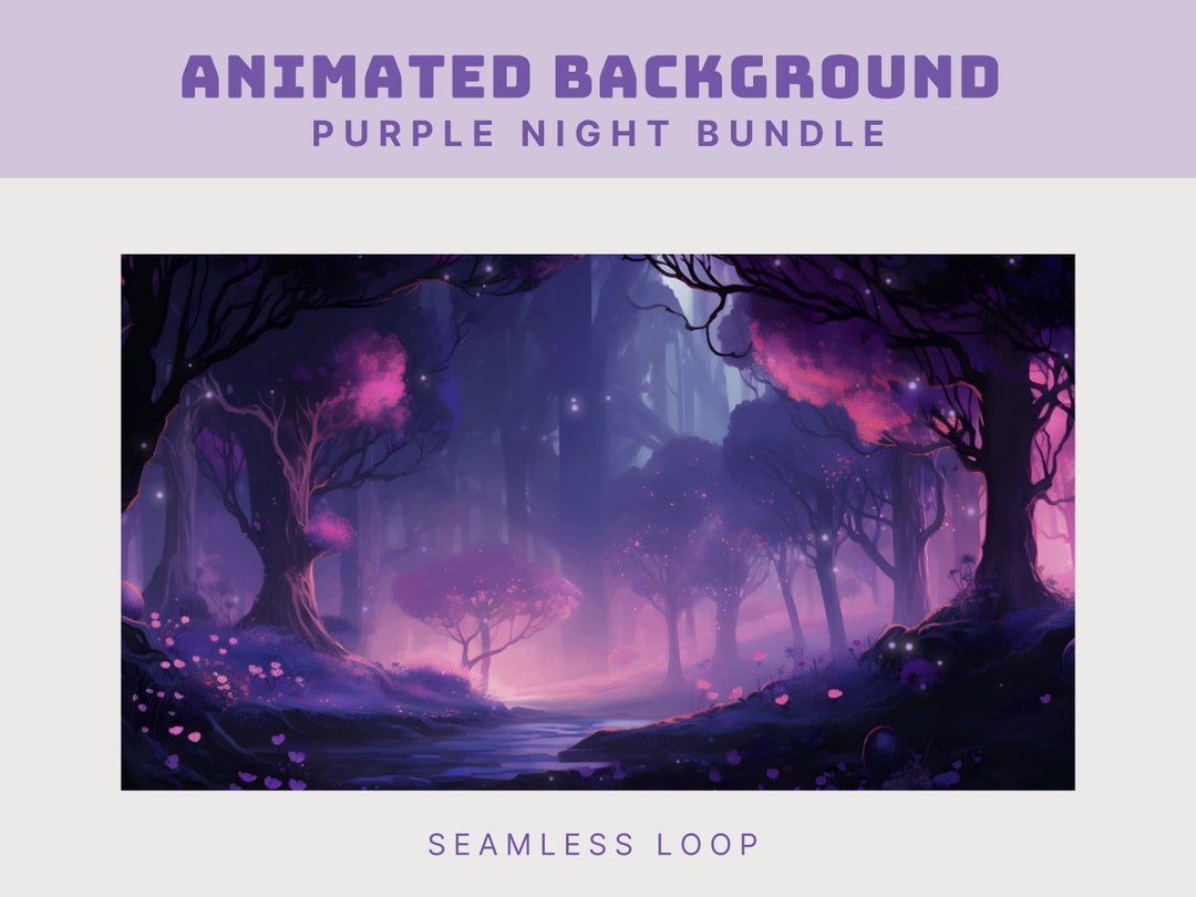 Purple Vtuber Background Purple Animated Background Purple Forest ...