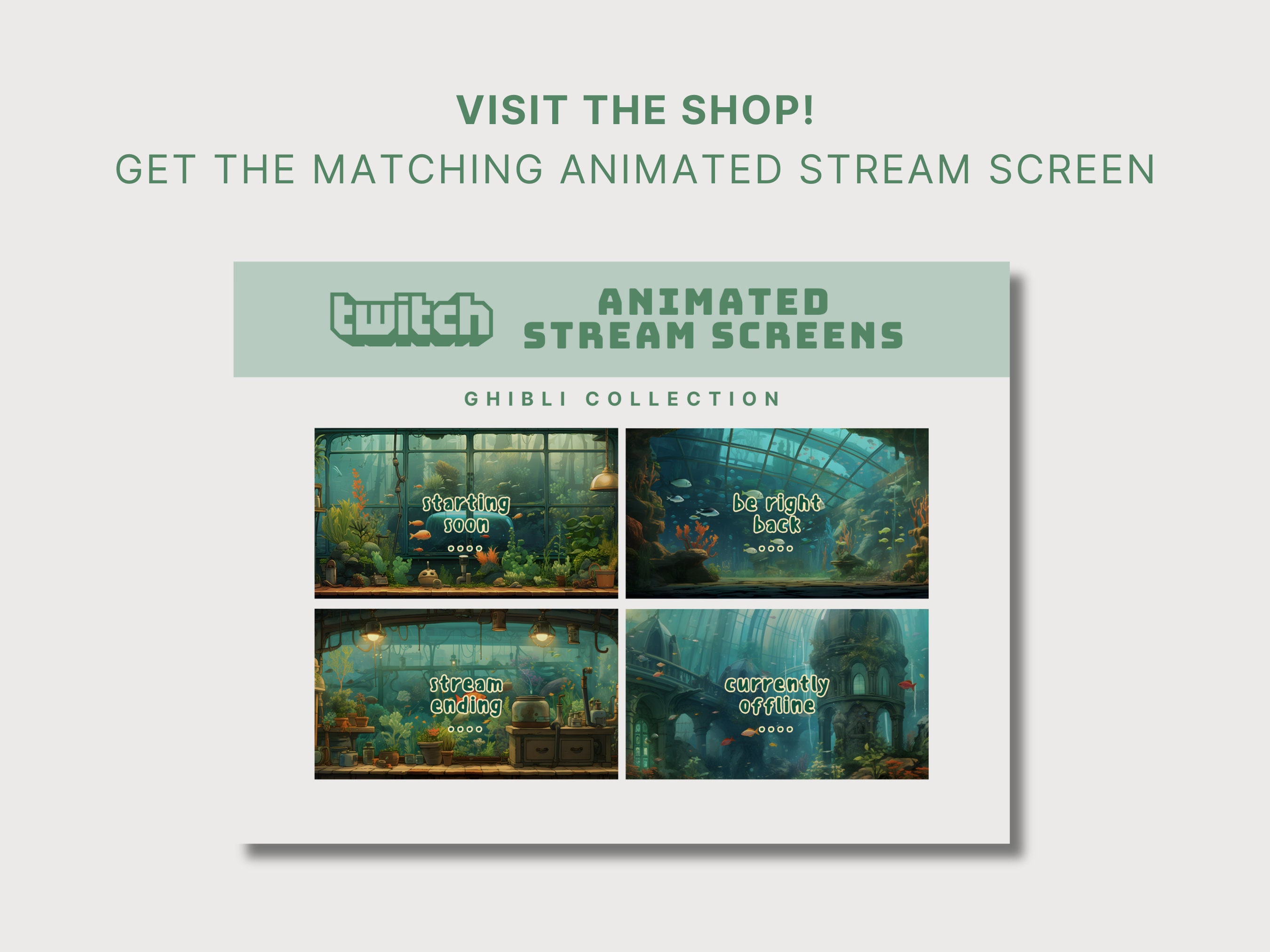 Studio ghibli inspiriert Twitch Stream Banner anime blau anime - Etsy.de