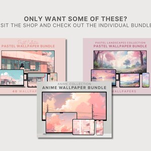 Pink Wallpaper Bundle Pastel Desktop Wallpaper Anime Wallpaper Pink ...