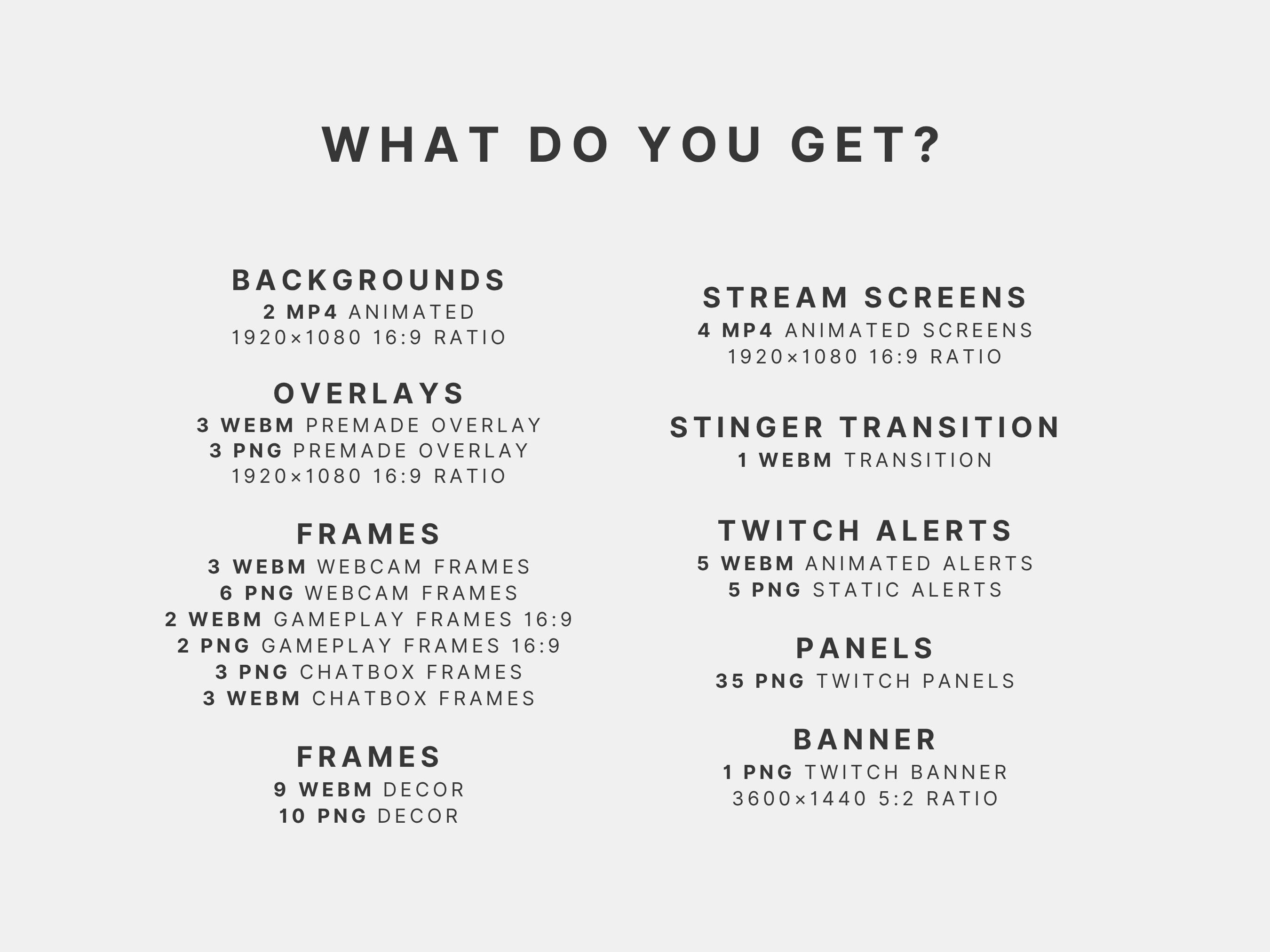 Anime Girl Stream Pack Minimalist Anime Twitch Overlay Manga Twitch ...