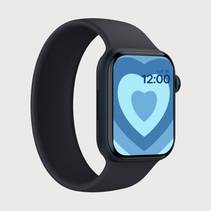 Blue Watch Face Wallpaper Blue Valentines Watch Wallpaper Cute Heart ...