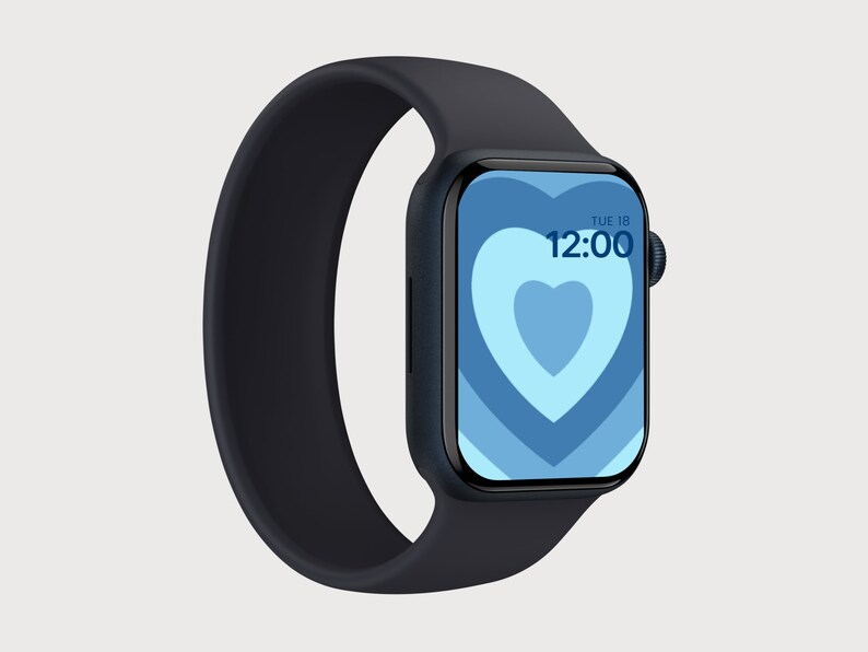Blue Watch Face Wallpaper Blue Valentines Watch Wallpaper Cute Heart ...
