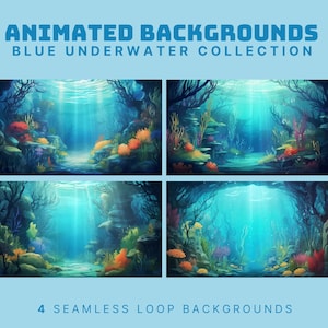 Ocean Animated Background Water Vtuber Background Sea Animated Stream ...