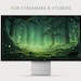 Cozy Animated Background Vtuber Green Twitch Overlay Animated Vtuber ...