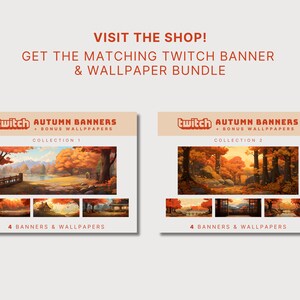 Fall Animated Stream Screen Autumn Twitch Animated Stream Screen Cozy ...