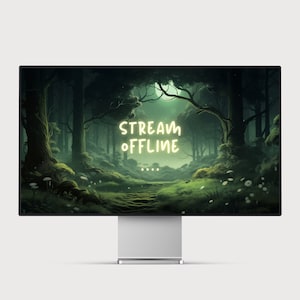 Green Animated Stream Screen Cozy Twitch Stream Screen Green Forest ...