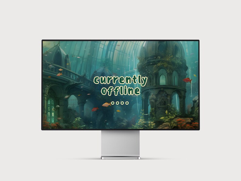 Studio Ghibli Inspired Animated Stream Screen Blue Twitch - Etsy