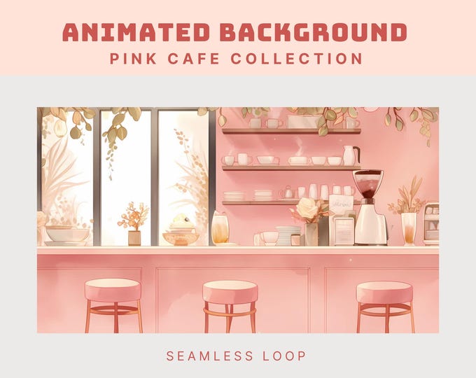 VTUBER ANIMATED BACKGROUND - Pink Sakura Room (loop, 1080p) - Etsy
