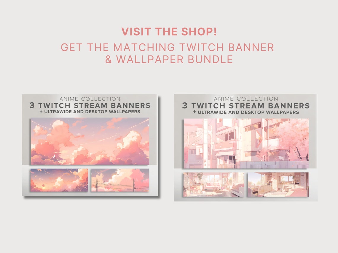 Pink Animated Stream Screen Pink Anime Twitch Animated Stream - Etsy