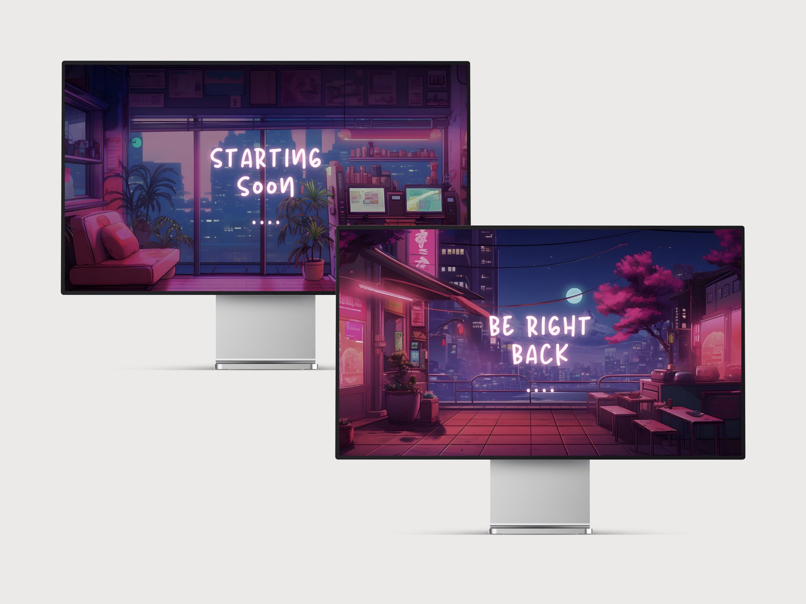 Pink Lofi Twitch Stream Animated Screen Pink Stream Screen Lofi Twitch ...