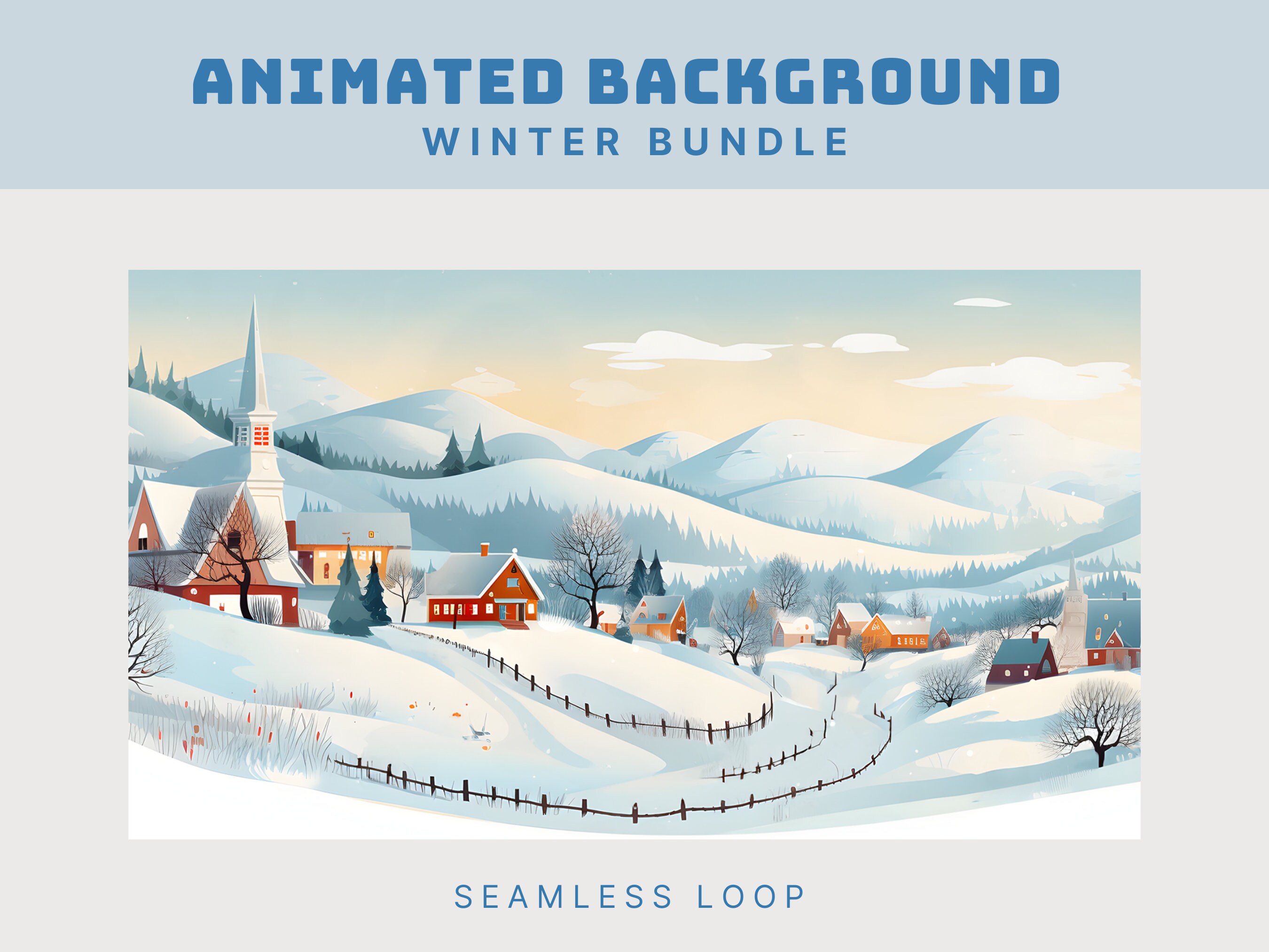 Vtuber Animated Background Winter Animated Background Christmas ...