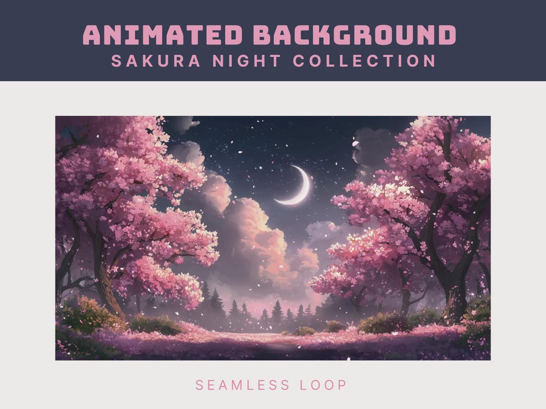 Pink Twitch Background Forest Twitch Overlay Witch Stream Overlay ...