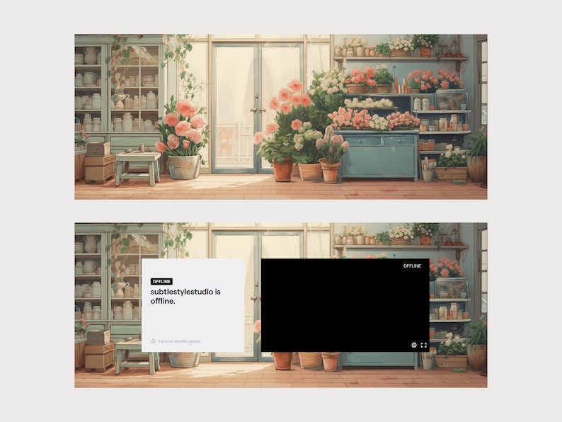 Lofi Twitch Banner Cozy Pastel Stream Overlay Lofi Valentines Twitch ...