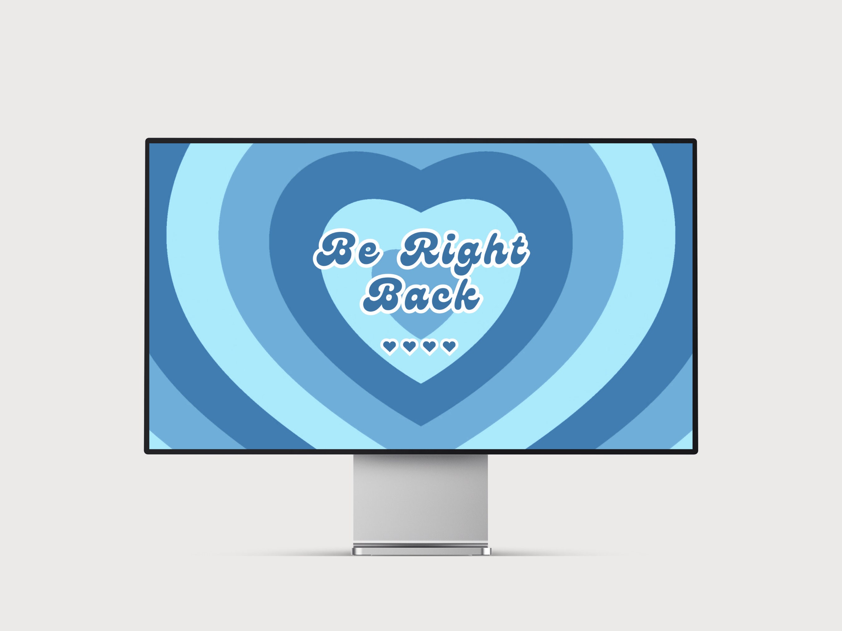 Blue Twitch Overlay Retro Twitch Banner Blue Valentines Twitch Overlay ...