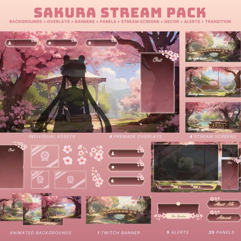 Sakura Streaming Package - Etsy