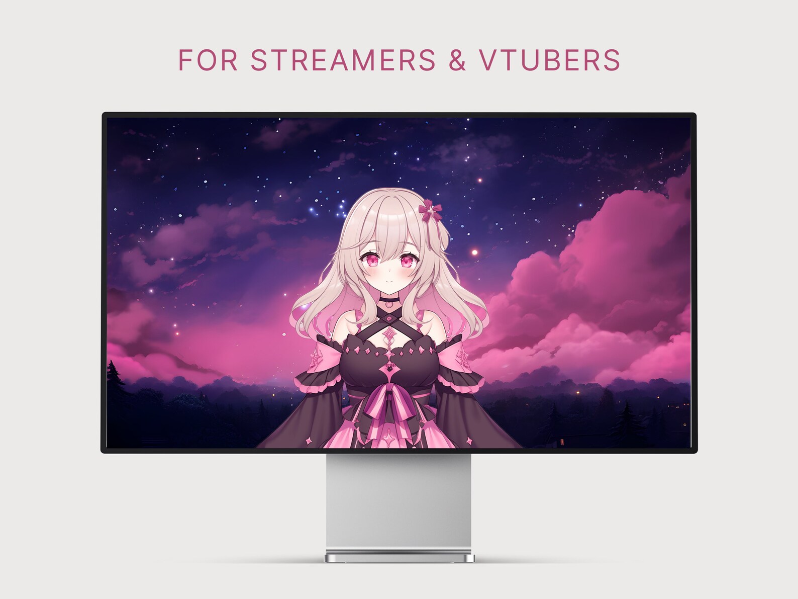 Pink Animated Background Pink Twitch Overlay Pink Witch Overlay Pink ...