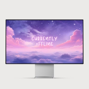 Purple Animated Stream Screen Purple Sky Twitch Stream Screen Purple ...