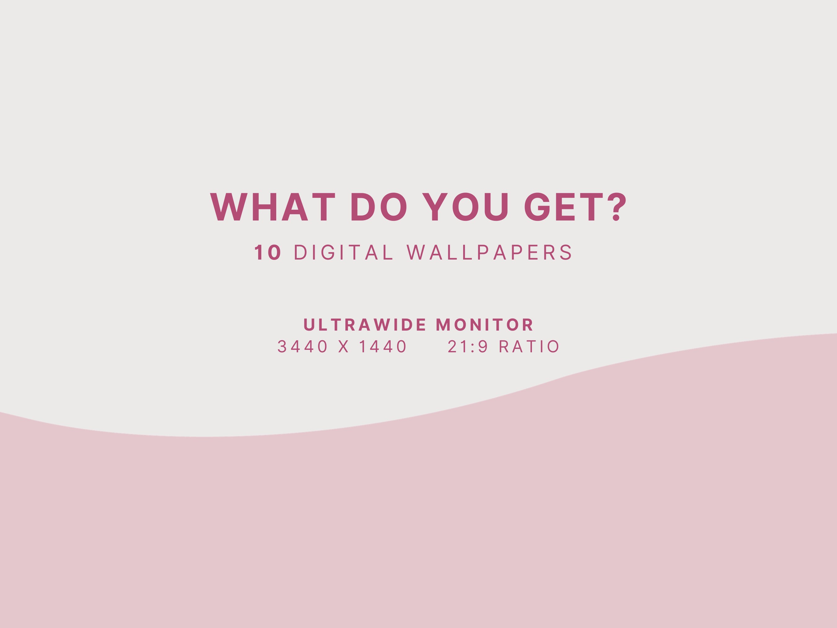 Pink Ultra Wide Wallpaper Pink Sky Desktop Wallpaper Pink - Etsy