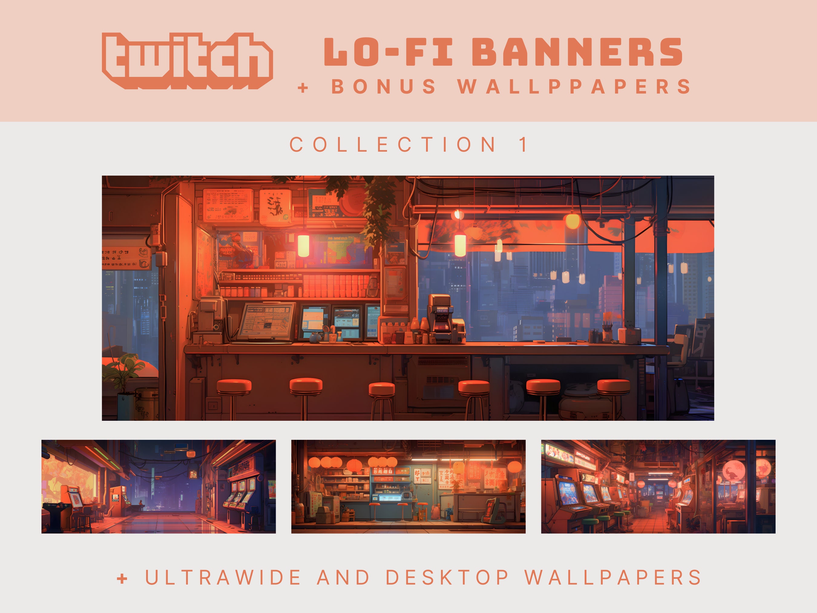 Lofi Twitch Stream Banner Anime Lofi Twitch Banner Cozy Anime Ultrawide ...