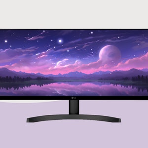 Purple Ultra Wide Wallpaper Purple Sky Desktop Wallpaper Purple Night ...
