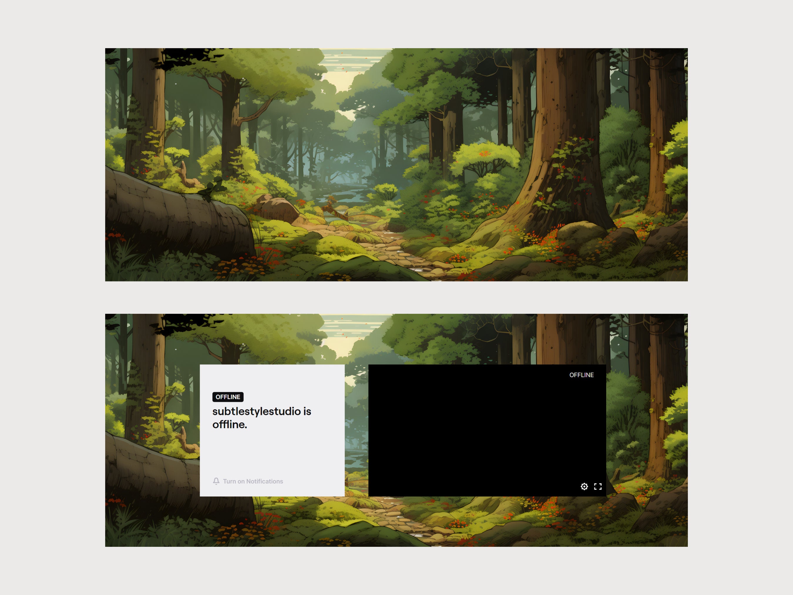 Anime Twitch Stream Banner Studio Ghibli Inspired Twitch Banner Cute ...