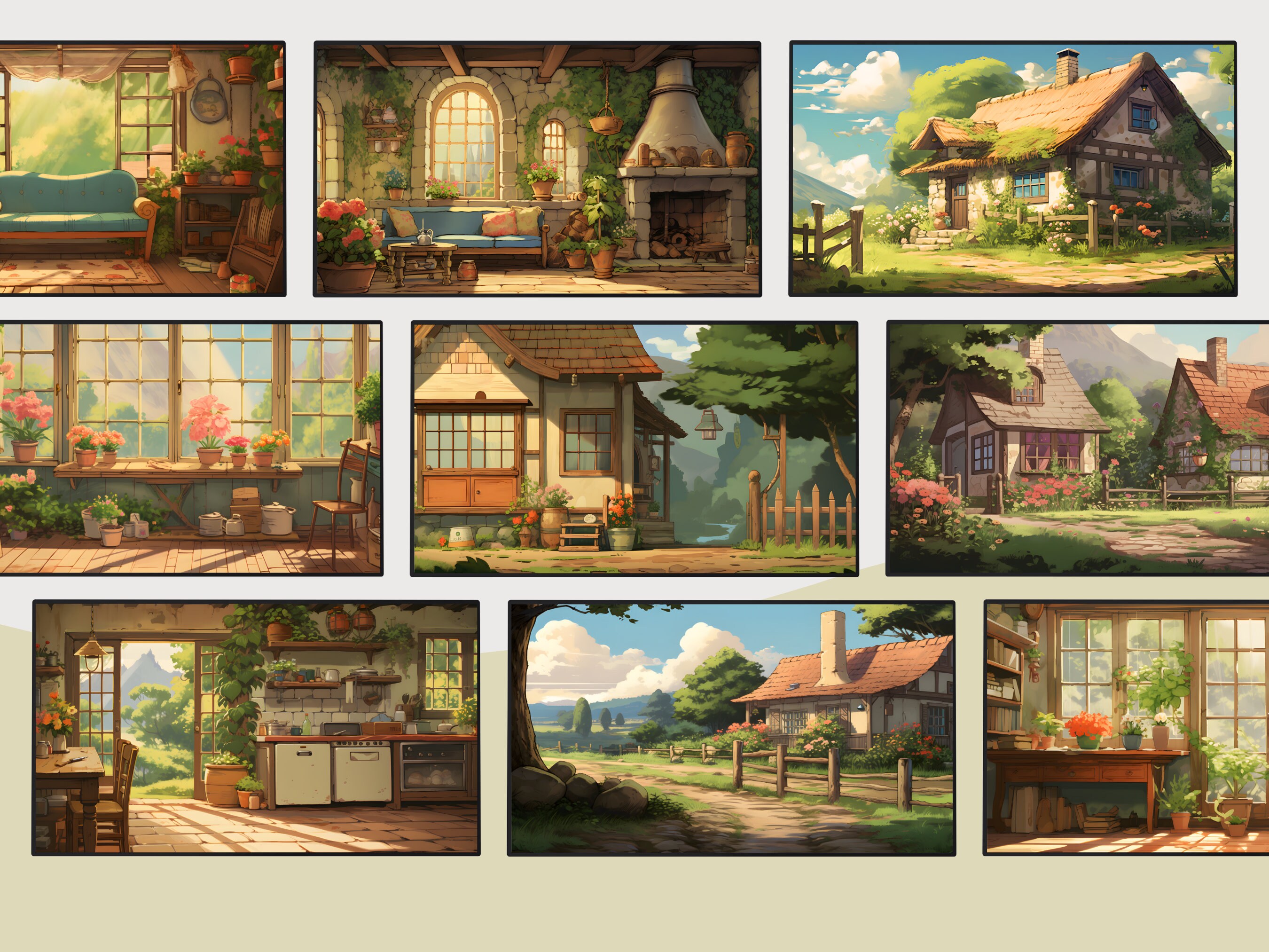 Ghibli Desktop Wallpaper Cottagecore Desktop Wallpaper Cozy Wallpaper ...