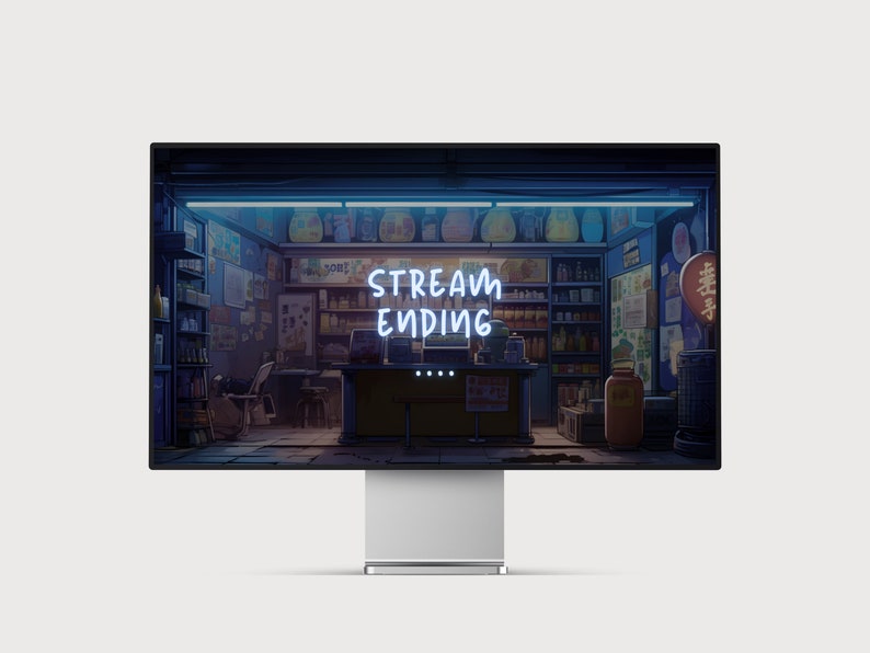 Lofi Animated Stream Screen Blue Lofi Twitch Stream Screen - Etsy