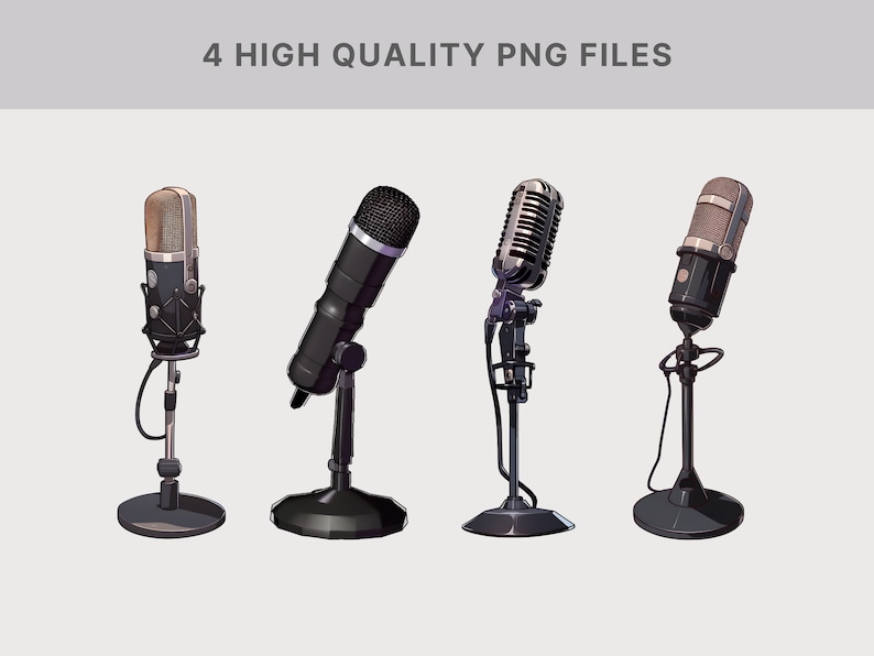 Vtuber Mic Vtuber Assets Basic Microphone Vtuber Microphone Twitch ...