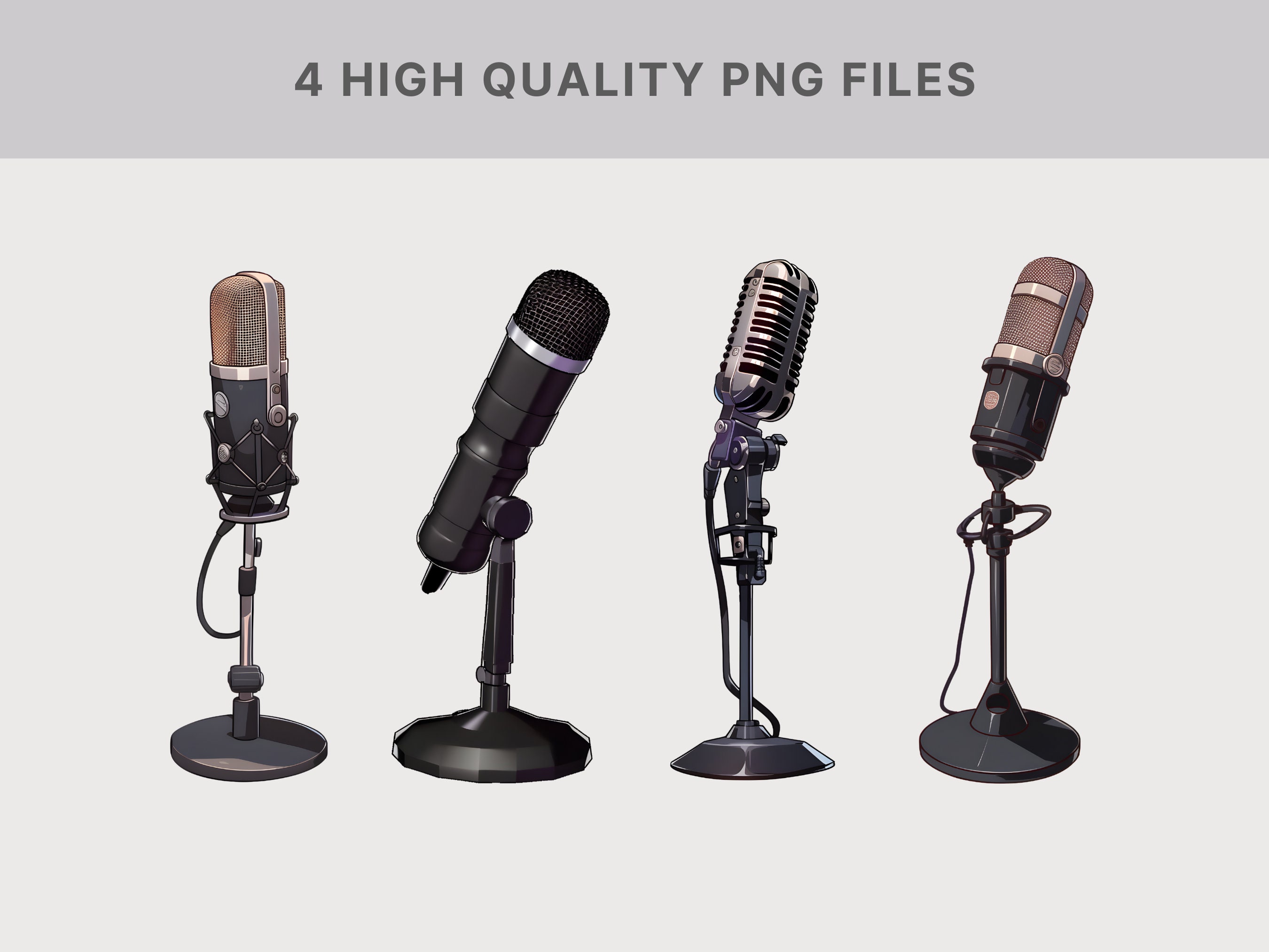 Vtuber Mic Vtuber Assets Basic Microphone Vtuber Microphone Twitch Overlay Png Tuber Mic Vtuber ...